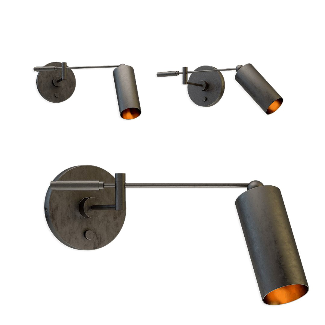 Cylinder Swing Arm Sconce By Apparatus 3d model