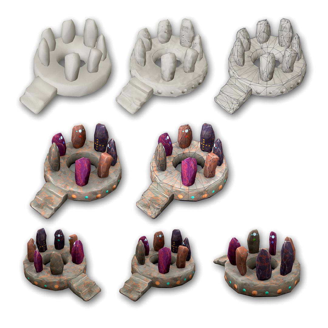 Stone altar 3d model