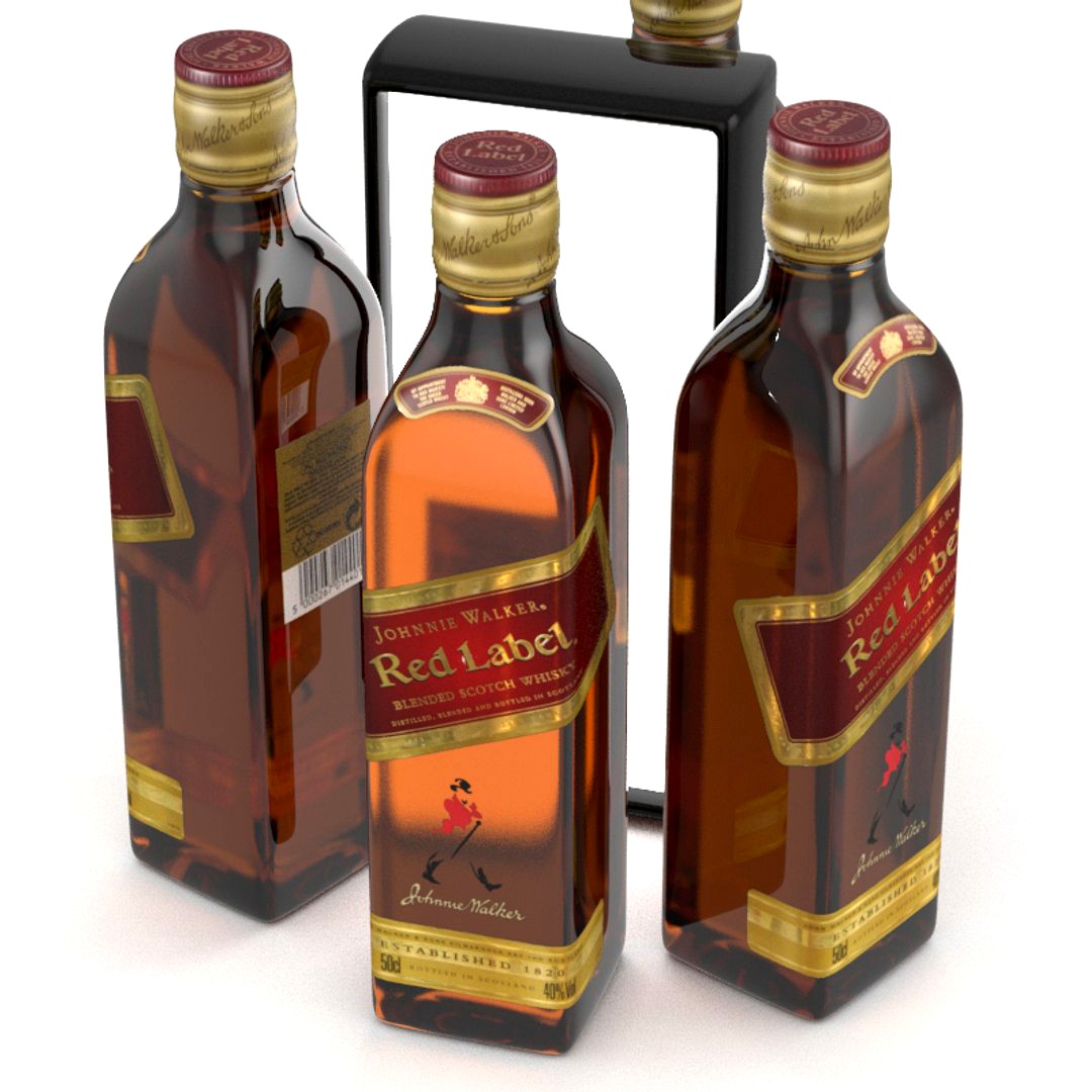Johnnie Walker Blended Scotch Whisky Red Label 500ml 3d model