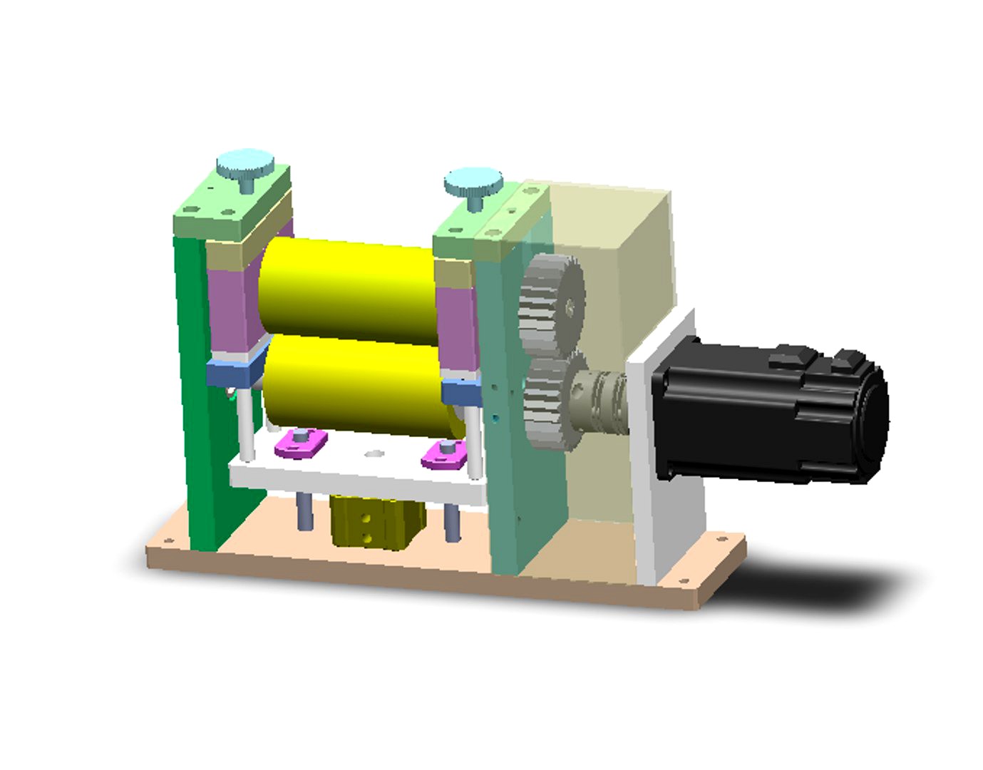 Coil film conveying mechanism 3d model
