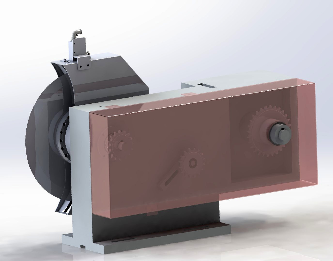 Rotary cutting mechanism 3d model