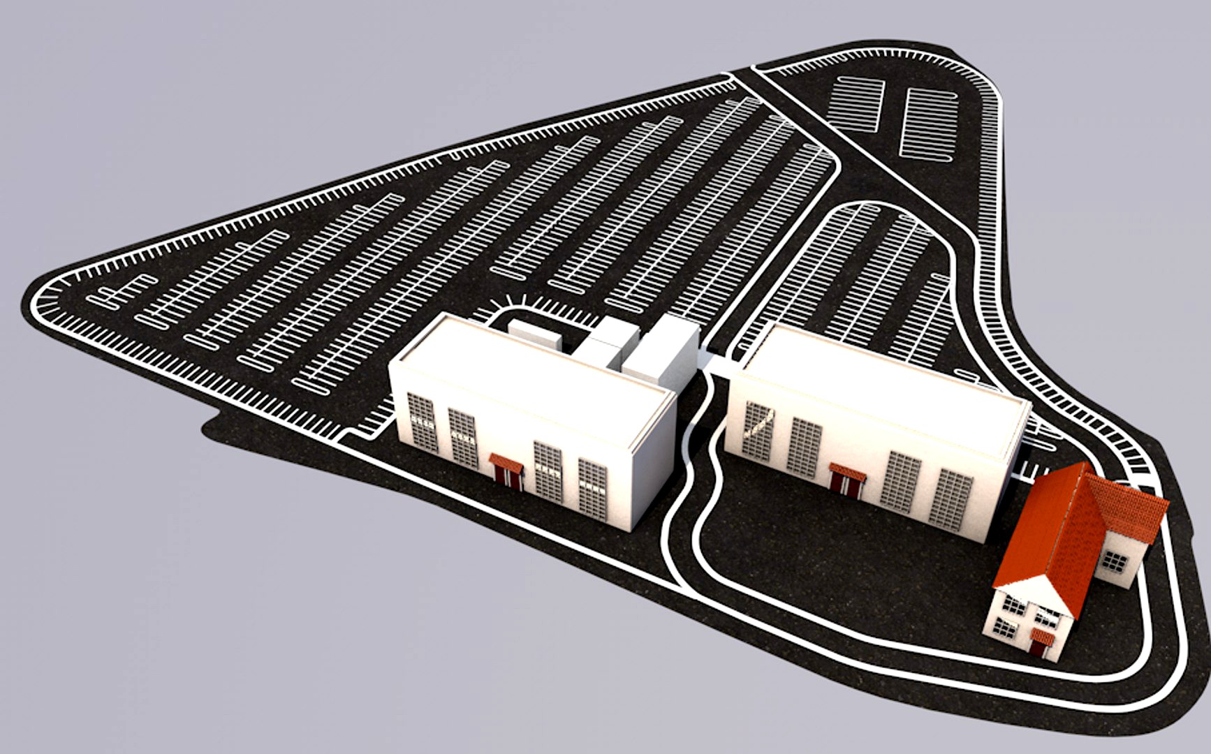 Parking Lot 3d Model 8217