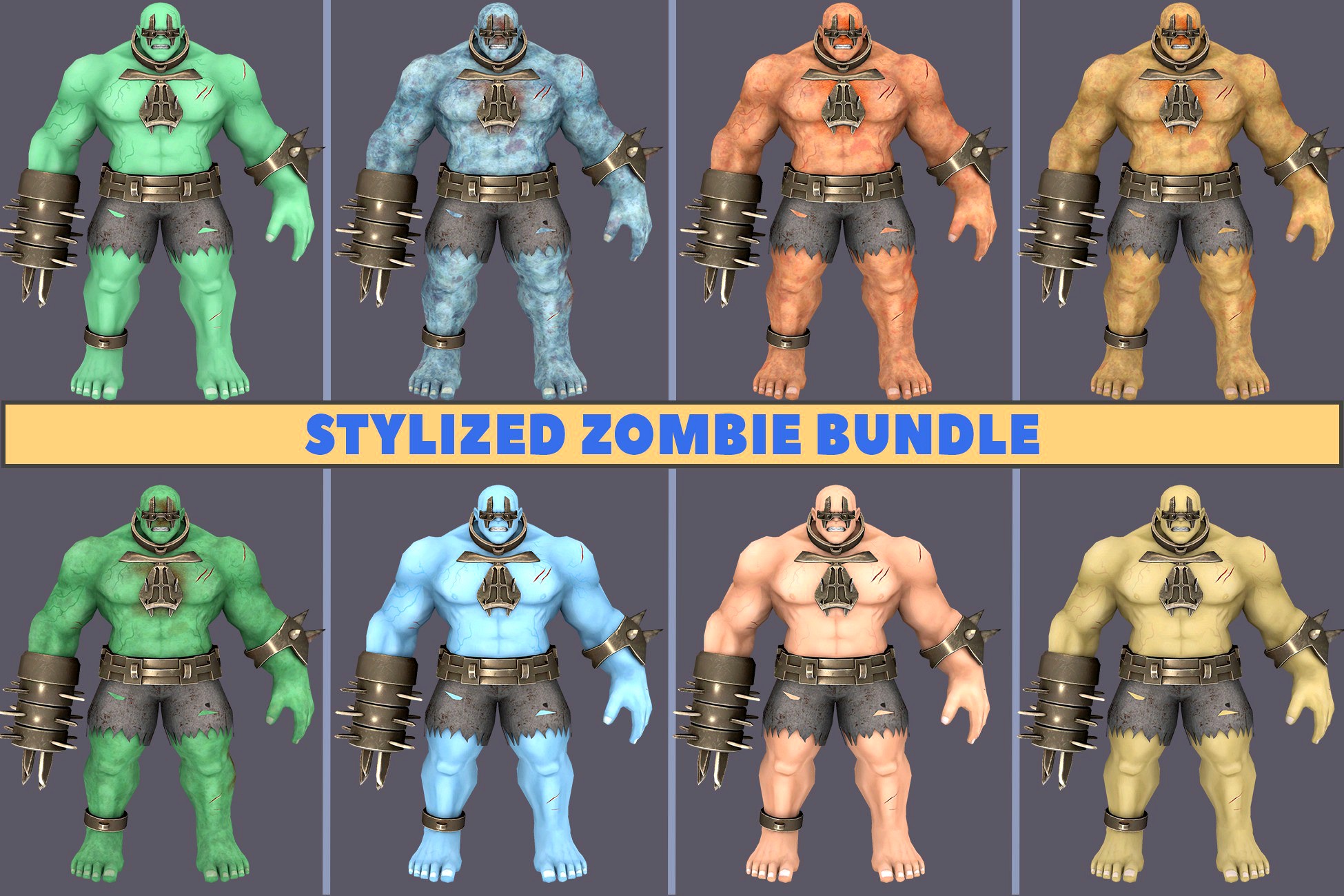 Stylized Zombie Character 3d model