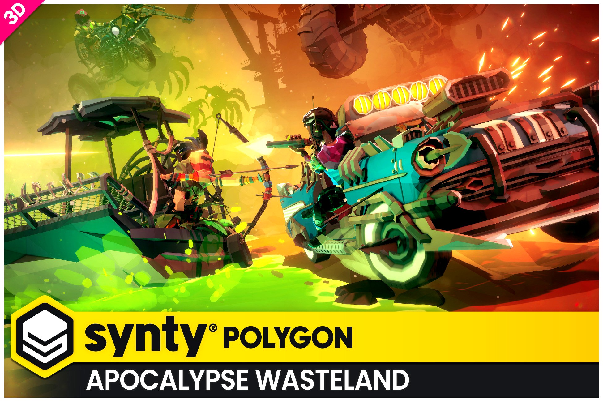 Apocalypse Wasteland - Synty POLYGON 3d model