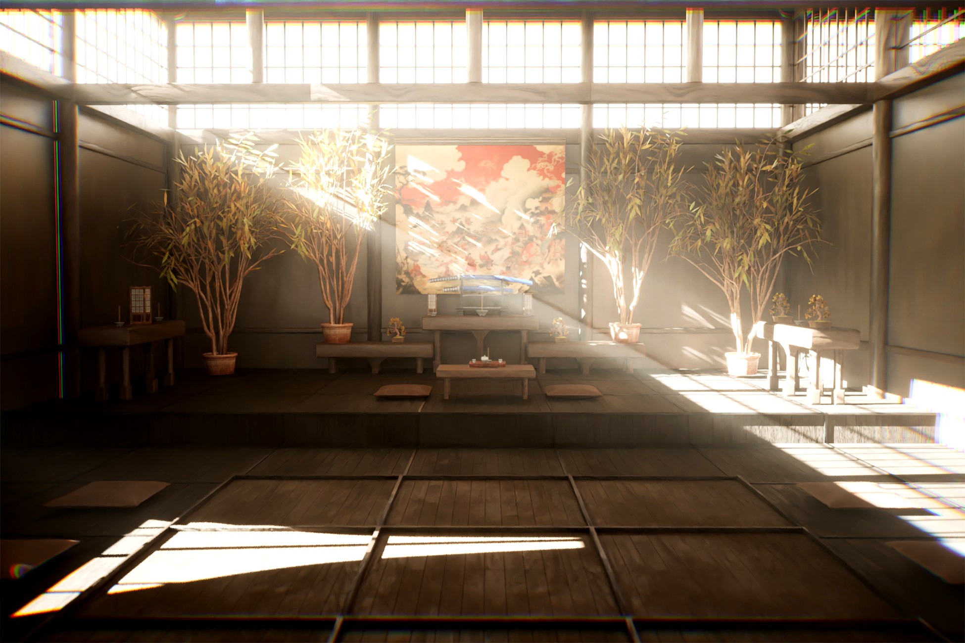 Japanese Dojo / 32+ Assets 3d model