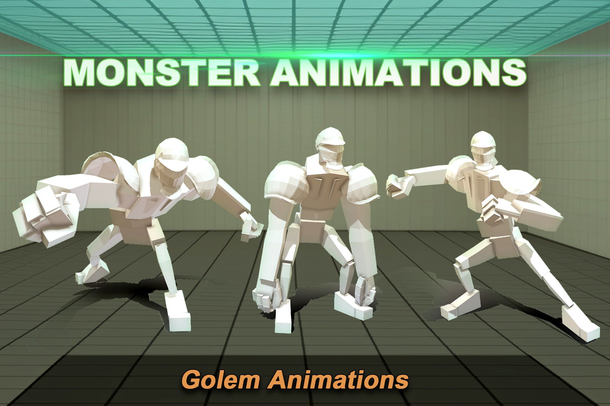 [Monster Animations] Golem 3d model