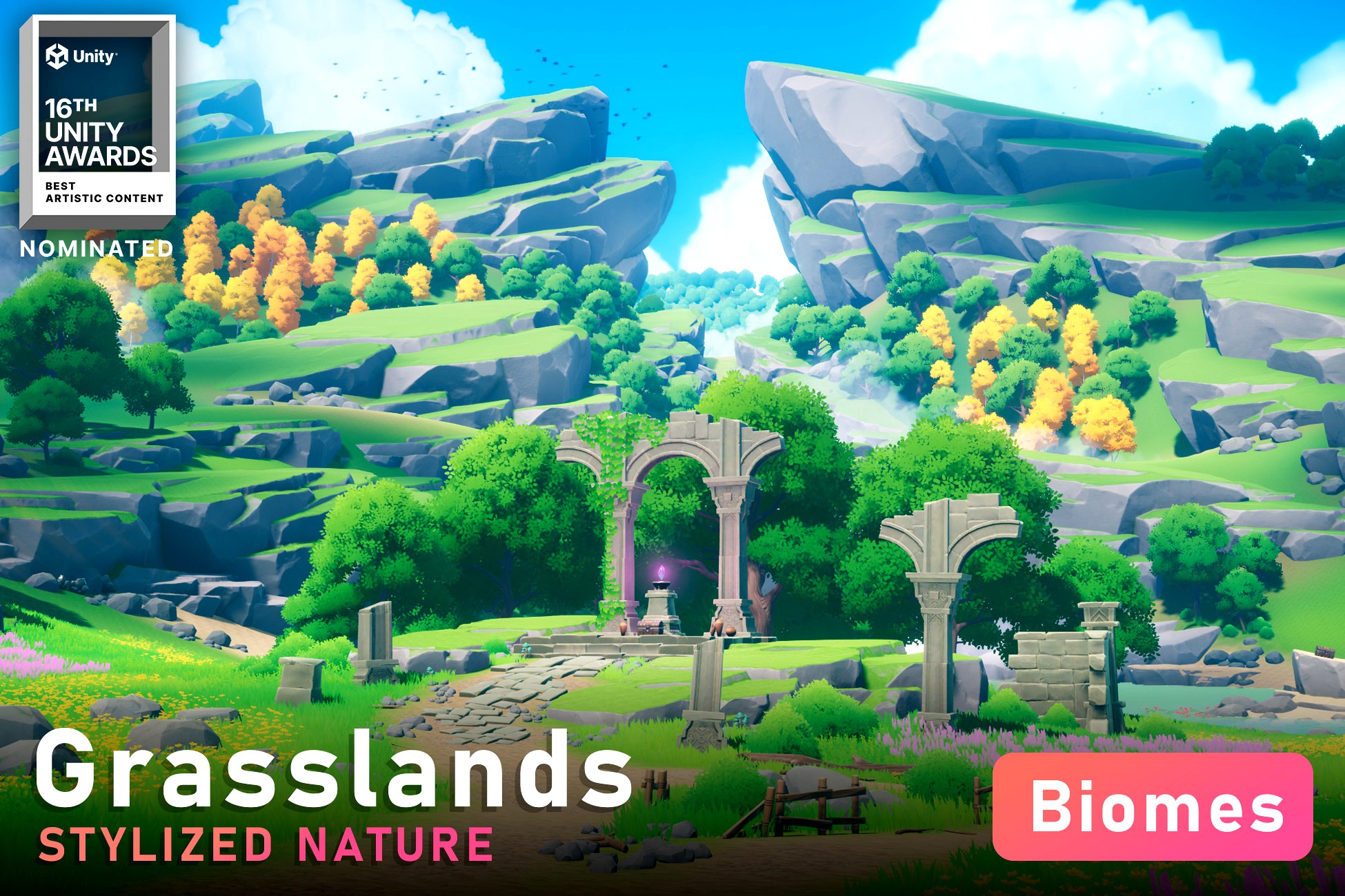 Grasslands - Stylized Nature 3d model