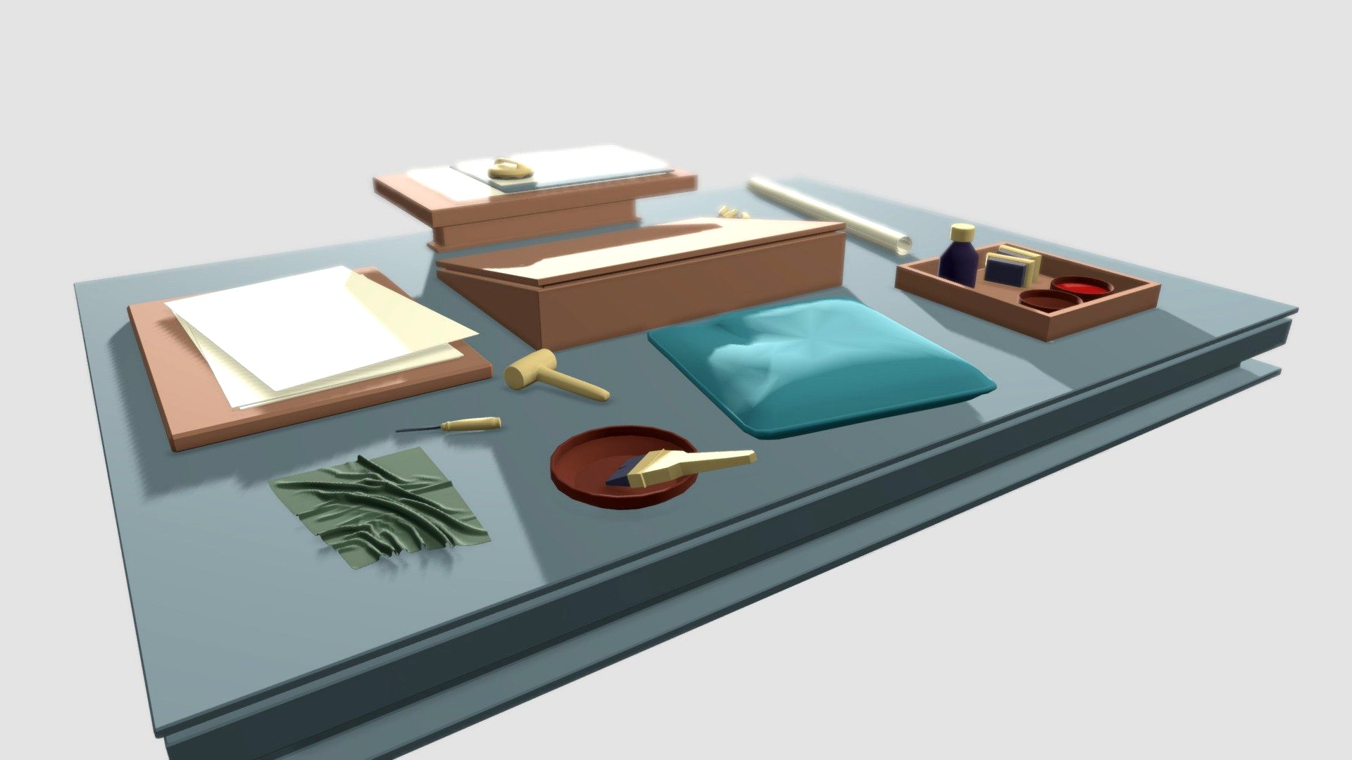 Japanese Room Artist Asset Pack 3d model