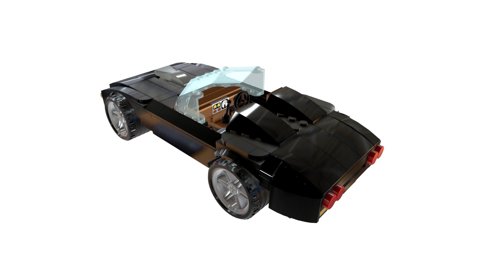 LEGO Italian Muscle Car 3d model