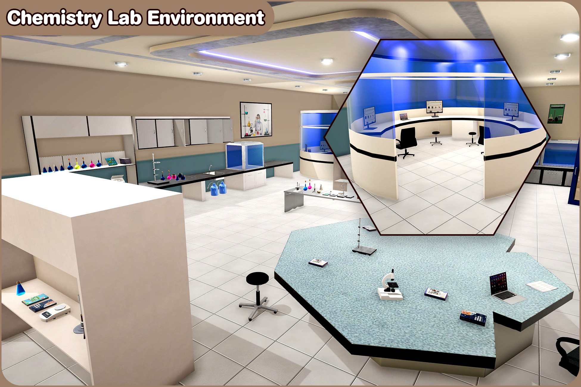 Chemistry Lab Environment Pack 3d model