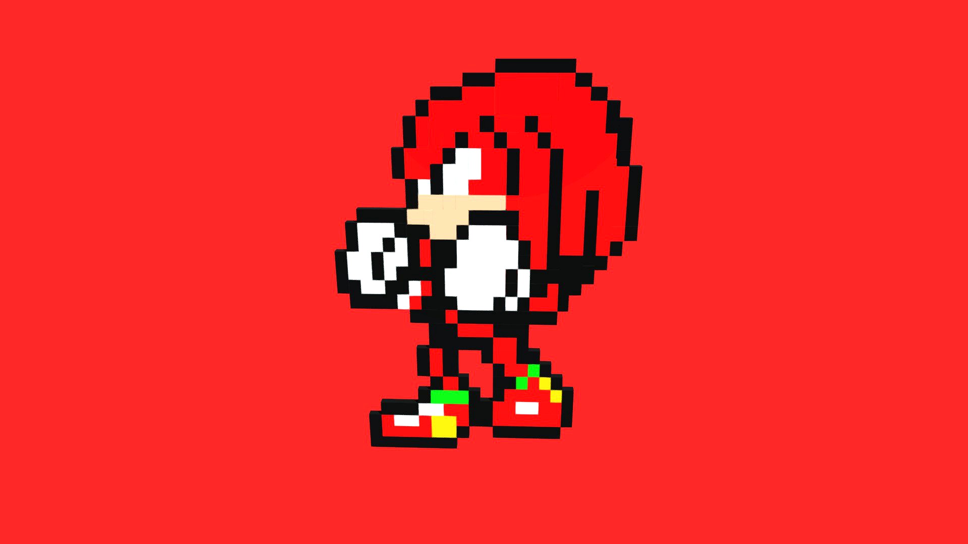 Pixel Knuckles. 3d model