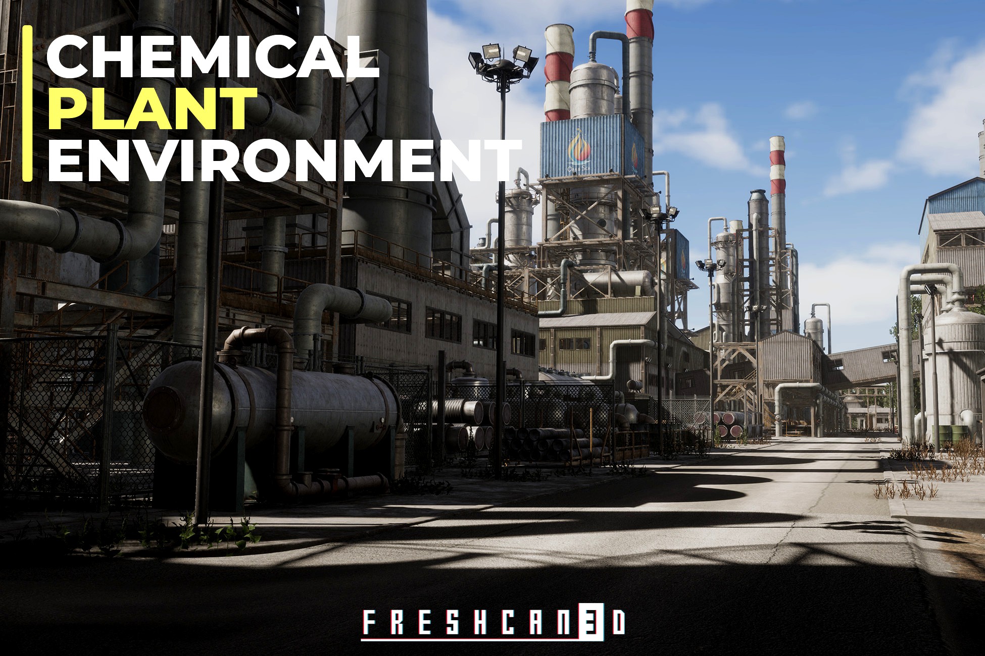 Chemical Plant & Refinery Environment (Modular Factory Factory Building ...