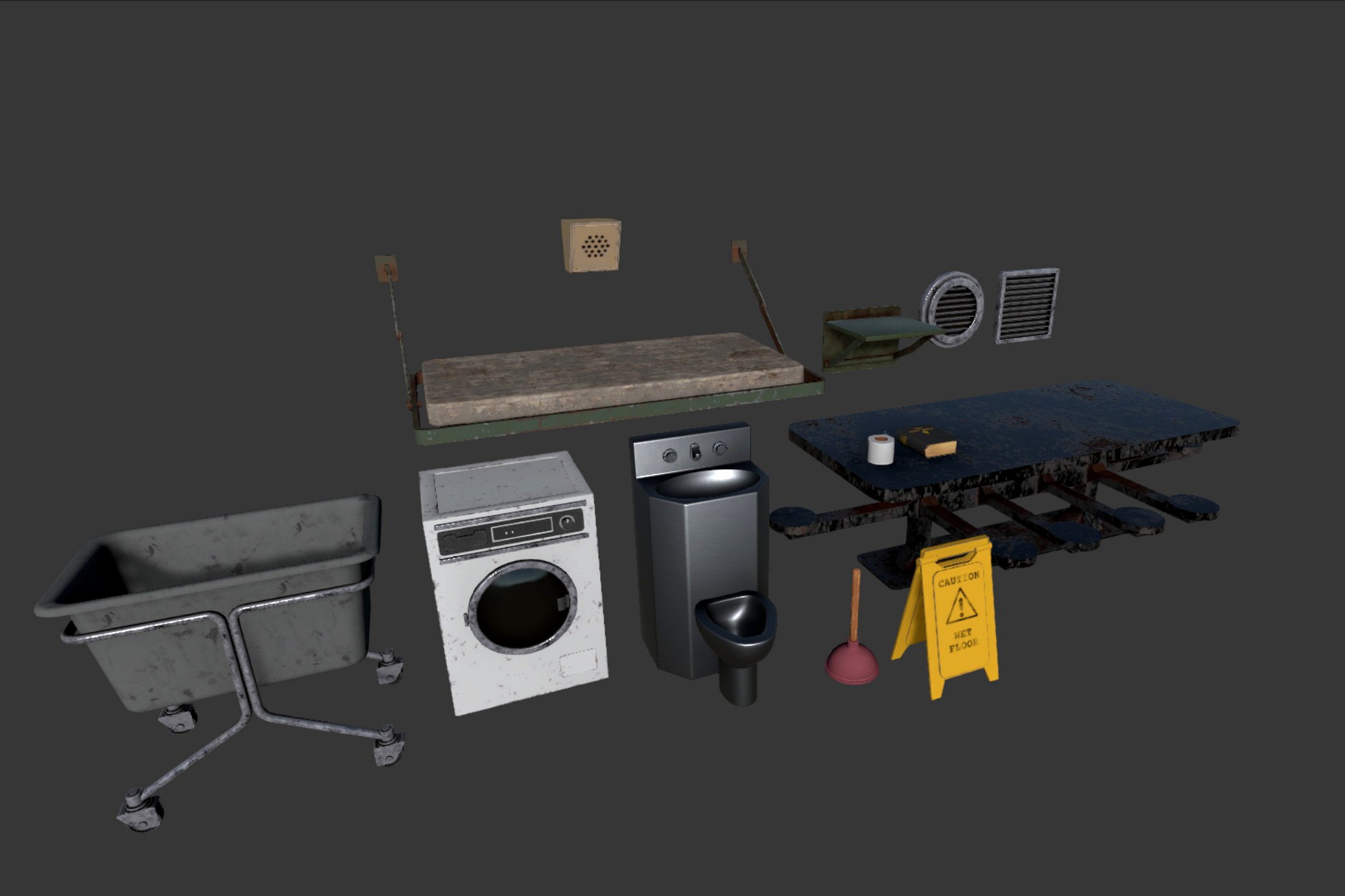 3D Prison Props model