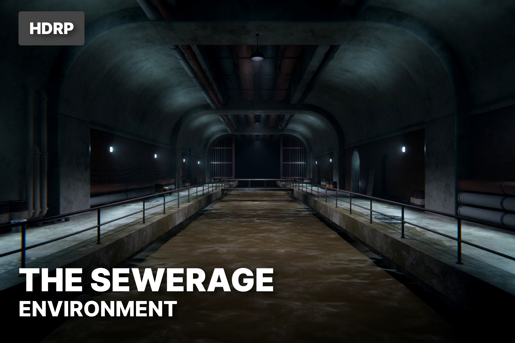 The Sewerage - Underground Sewer Tunnels & Corridors HDRP 3d model