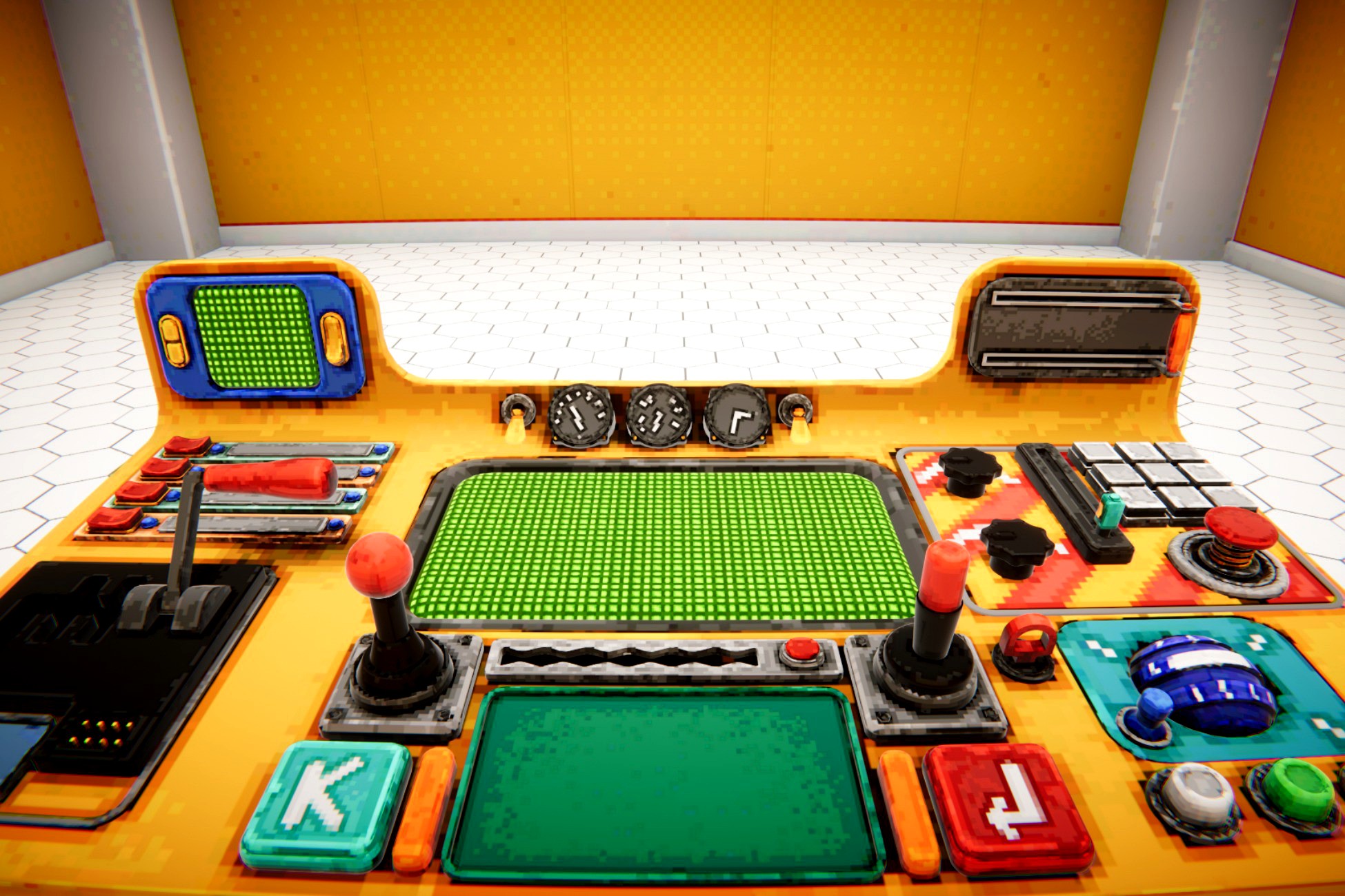 Stylized Control Panel 3d model