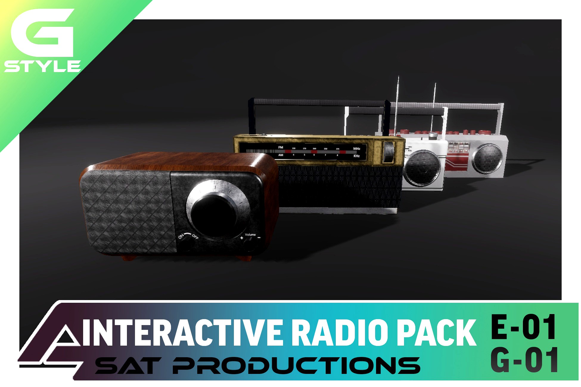 Interactive Radio Pack 3d model