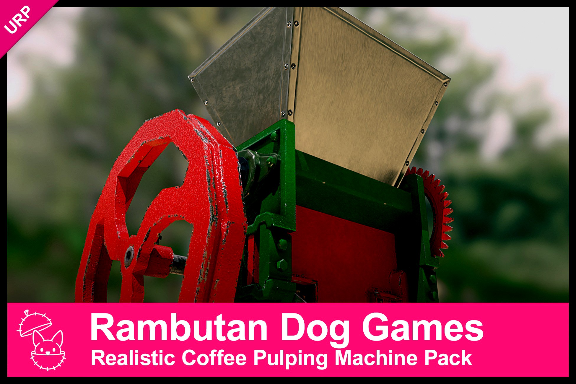 Realistic Coffee Pulping Machine Pack | VR Ready | URP 3d model