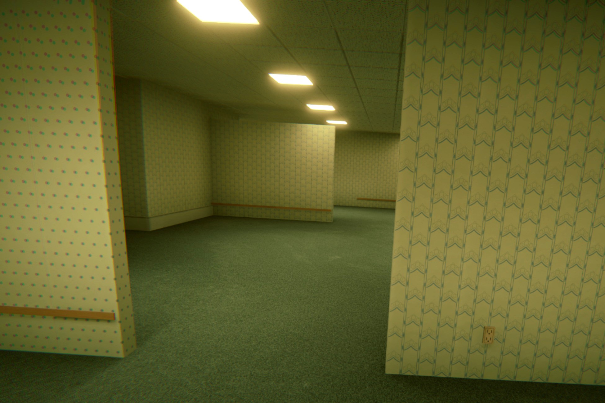 3D Backrooms Modular Kit. Liminal Space Horror environment with ...