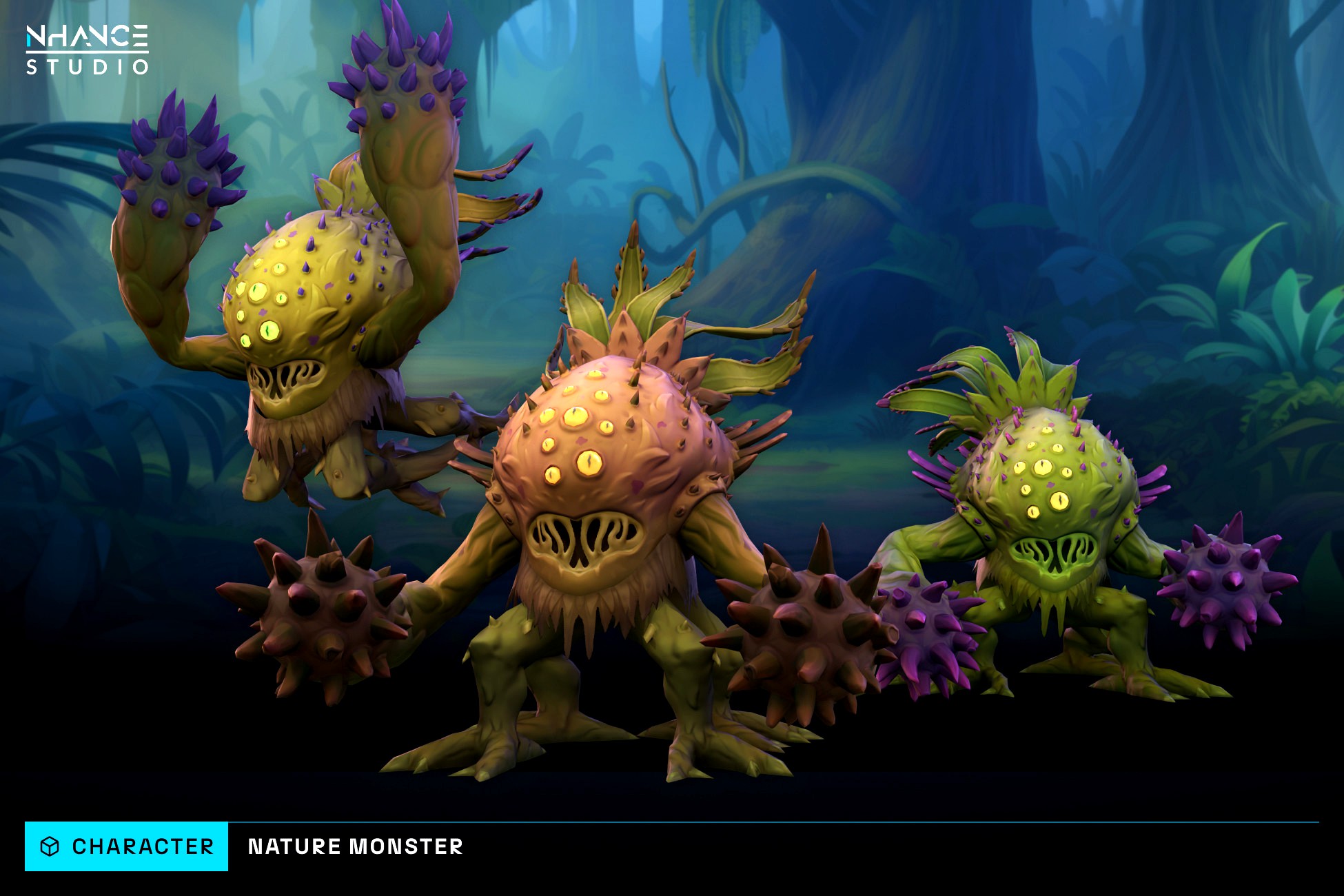 Stylized Nature Monster 3d model