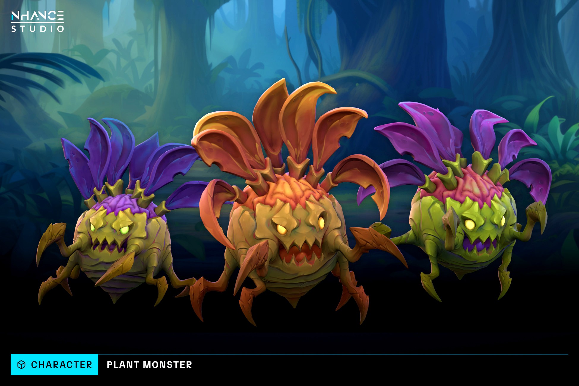 Stylized Plant Monster 3d model