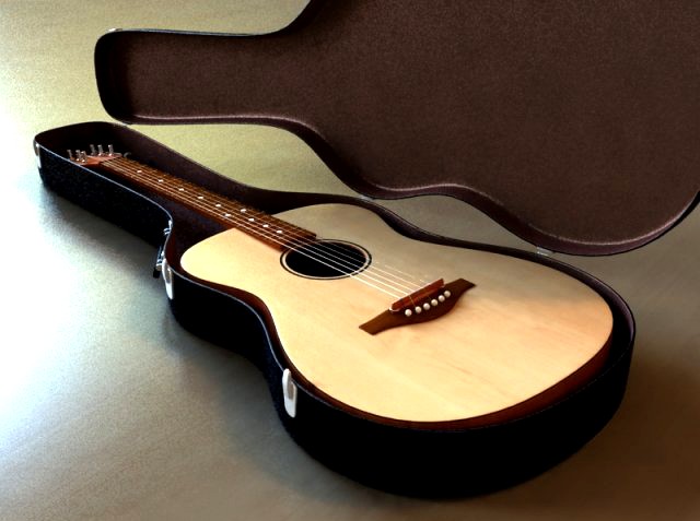Guitar Case 3D Model