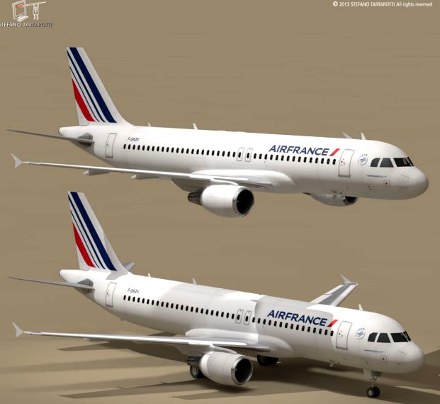 A320-200 airfrance 3D Model