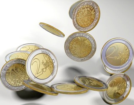 French 2 Euro coin 3D Model