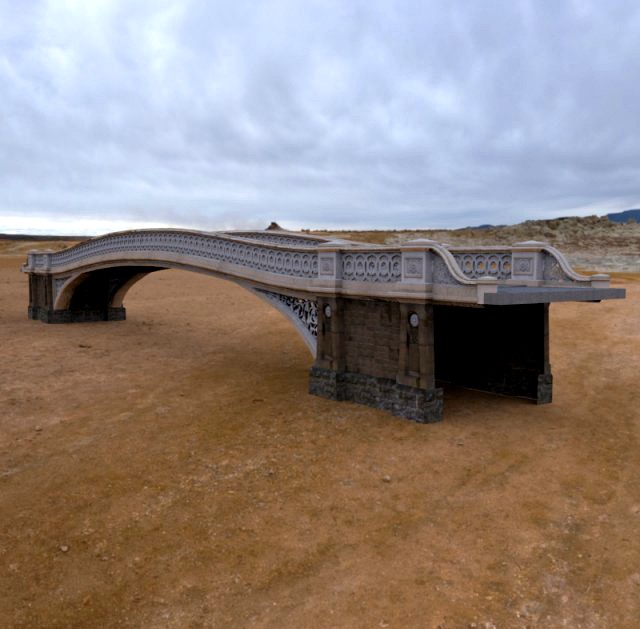 Bow Bridge 3D Model
