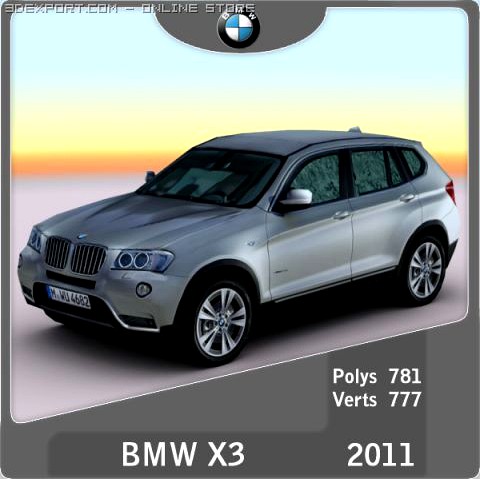 2011 BMW X3 3D Model