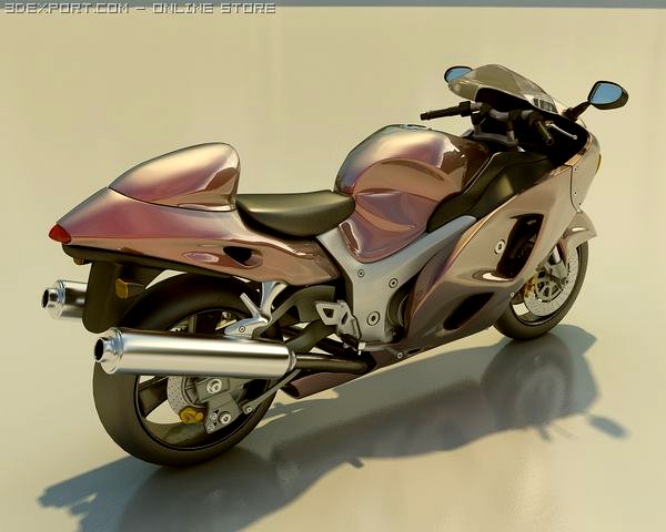 Suzuki Hayabusa 3D Model