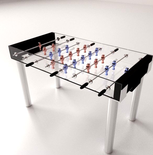 Foosball Table 3D Model