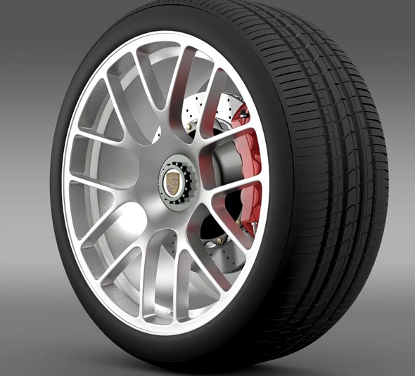 Porsche 911 Turbo wheel 3d model
