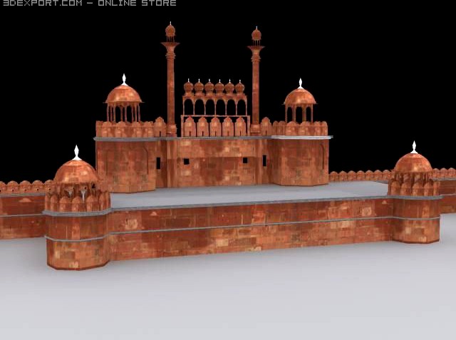 red fort 3D Model