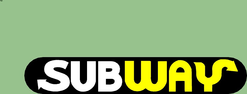 1990's Subway Logo 3d model