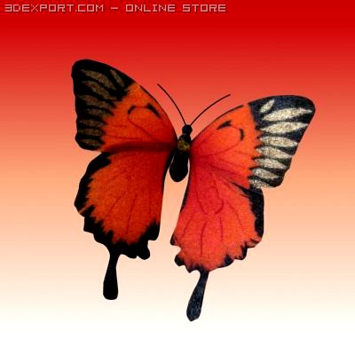 Animated butterfly 3D Model