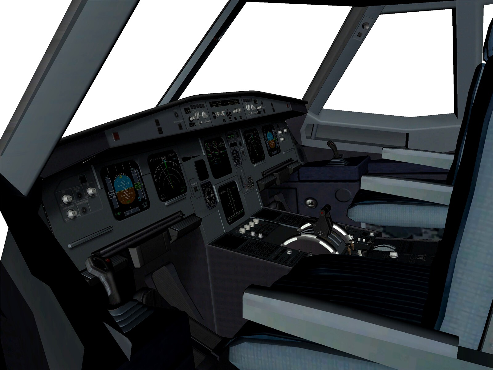 Airbus A321 Cockpit 3d model