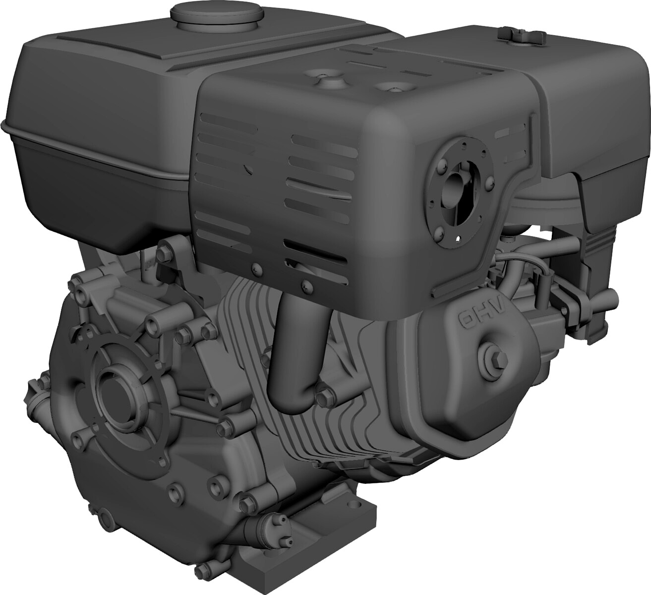 Honda GX240-270 Engine 3D CAD Model