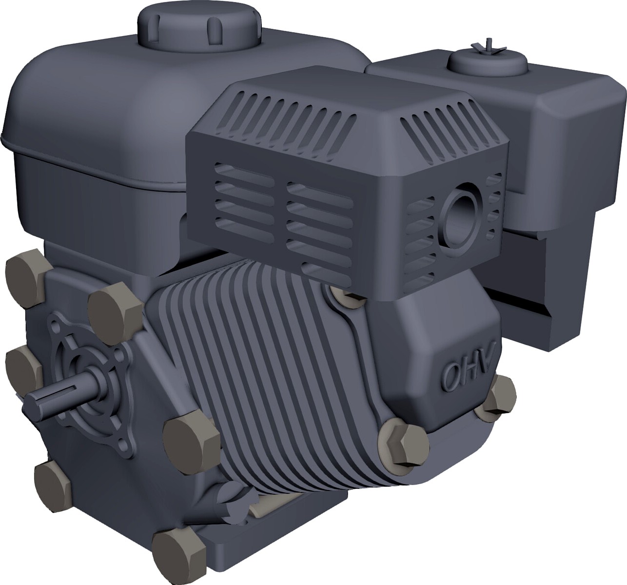 Honda GX200 Engine 3D CAD Model