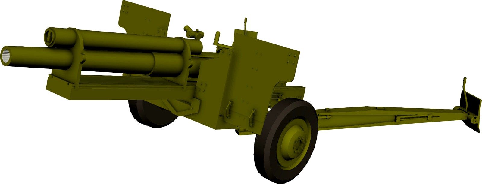 Canadian Howitzer 105mm 3d model