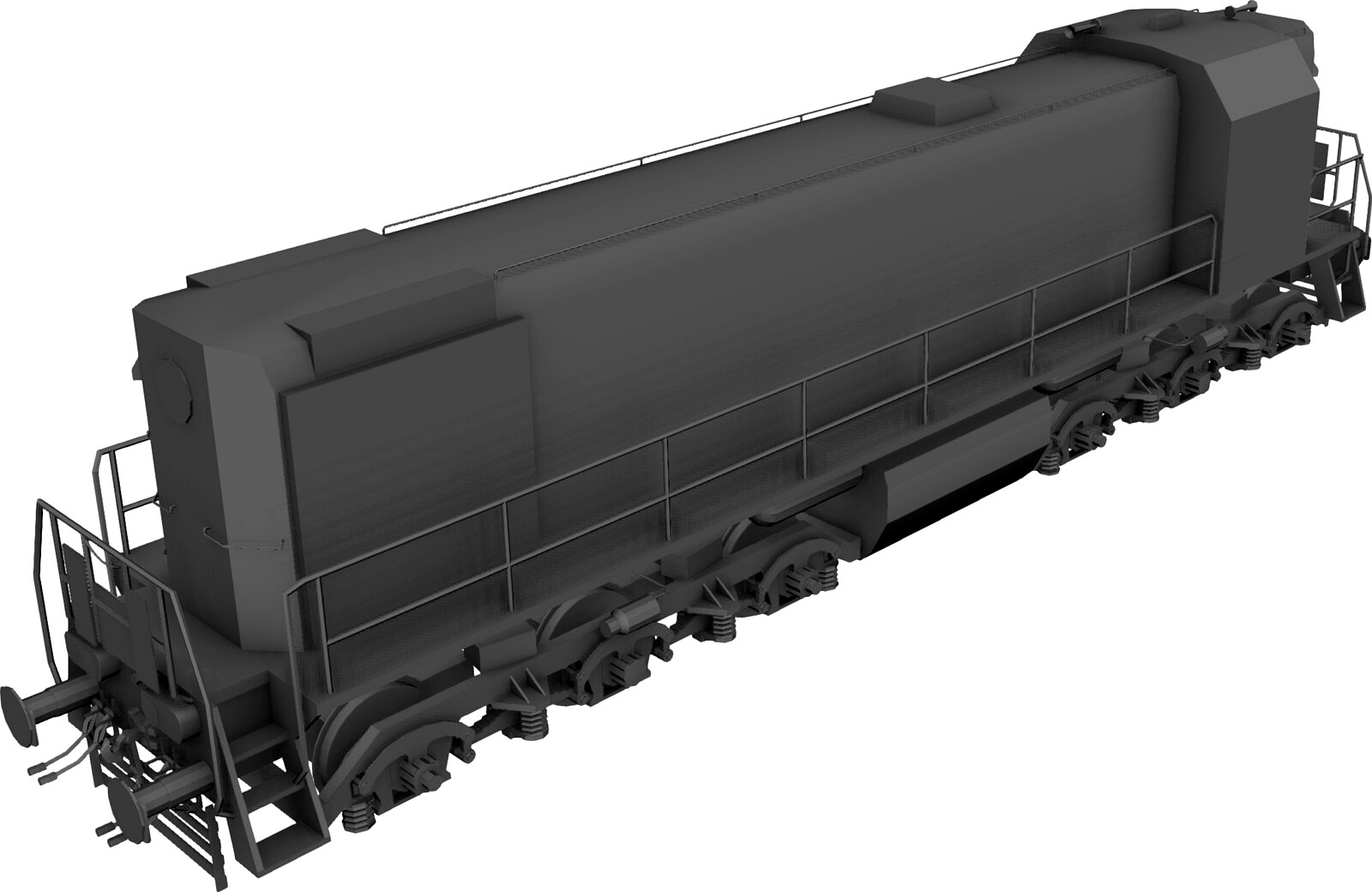 TEM2 Diesel Locomotive 3d model