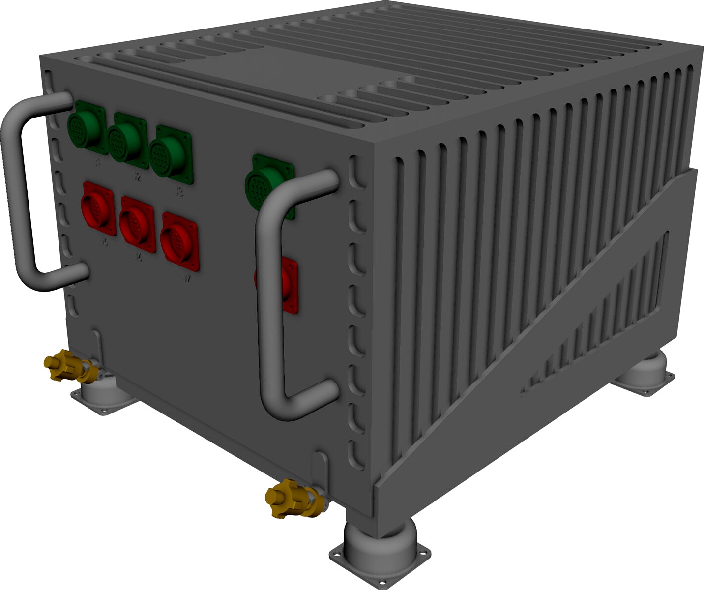 Aircraft Avionics LRU 3D CAD Model