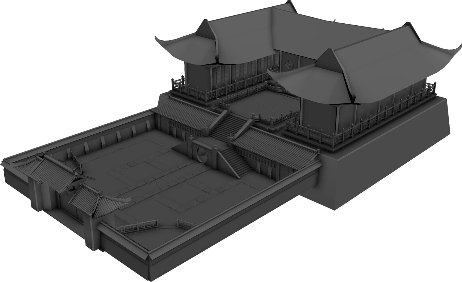 Asian Palace 3d model