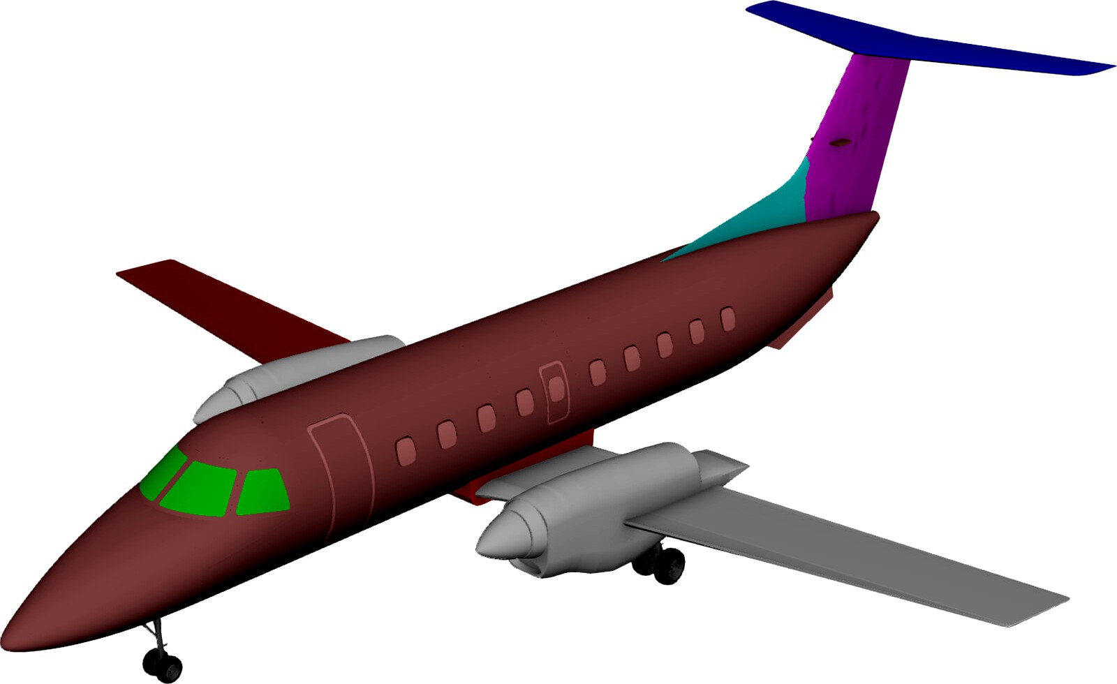 Embraer EMB 120 Brasilia 3d model