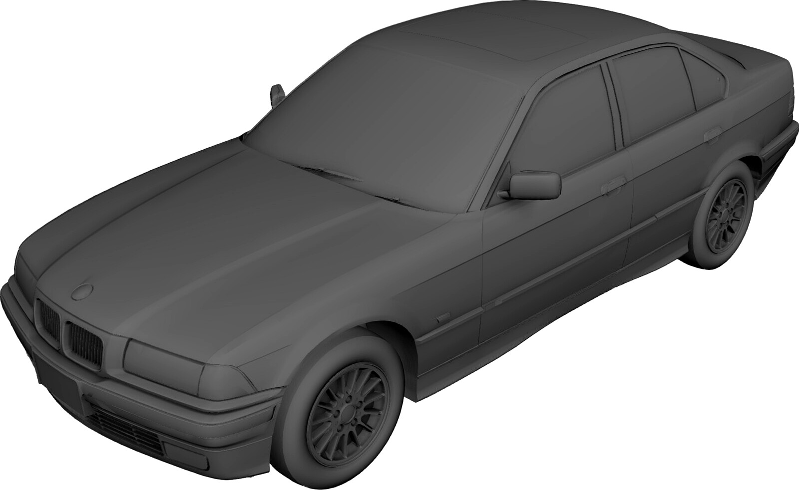 BMW 325i (1996) 3d model