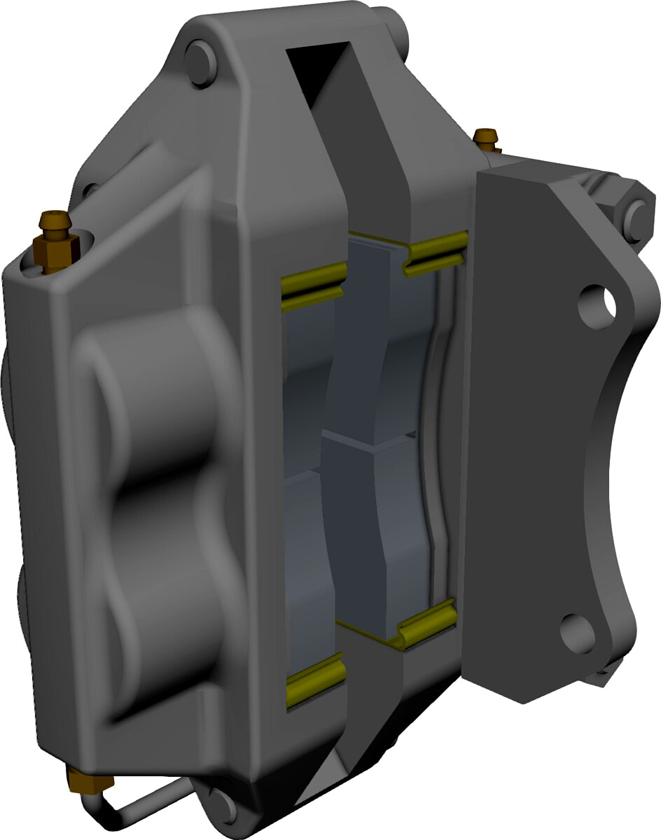 Brake Caliper 3D CAD Model