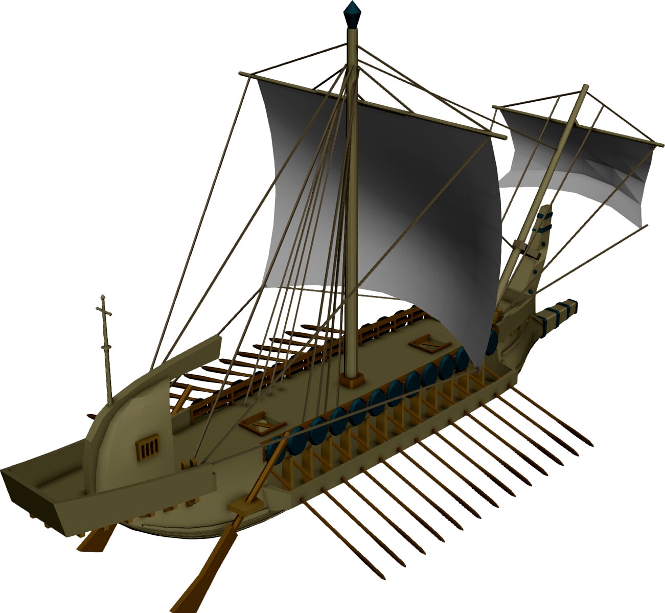 Greek Ship 3d model