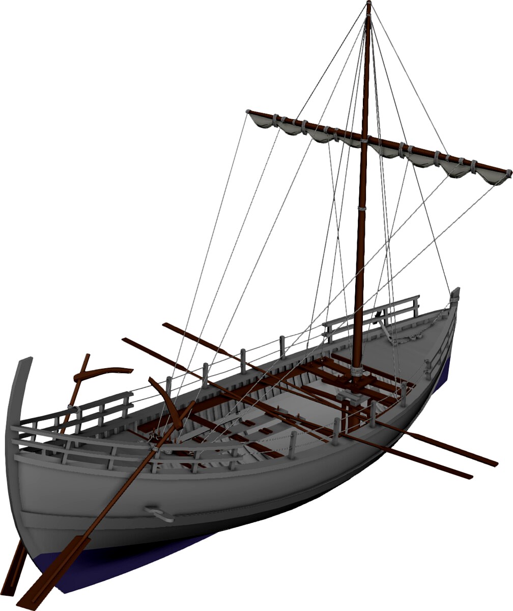Kyrenia Ancient Greek Merchant Ship 3d model