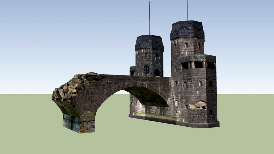 Ludendorff Bridge, Remagen, Germany 3d model
