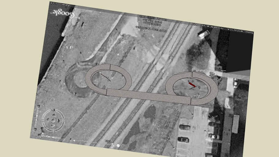 Circular ramps 3d model