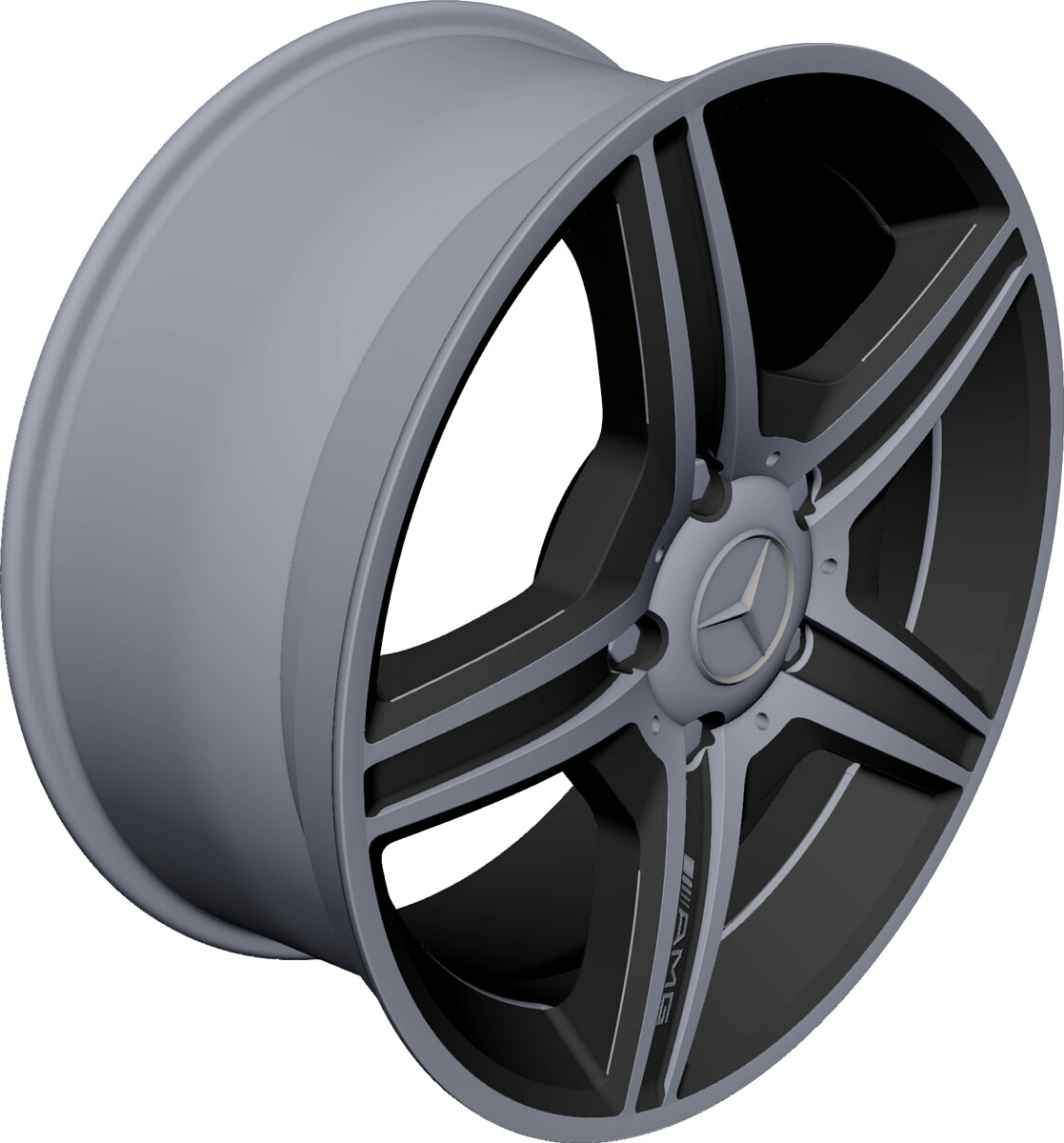Mercedes-Benz AMG Alloy Wheel 3D CAD Model